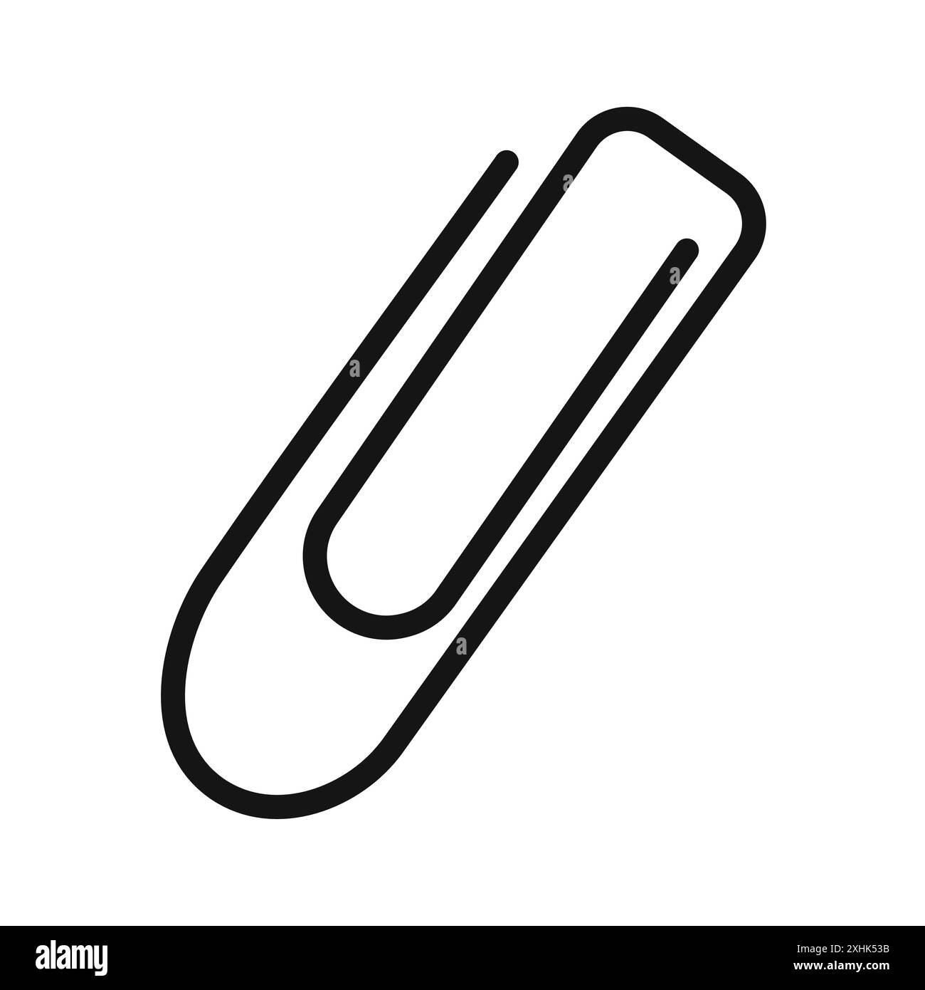 Clip icon Black line art vector in black and white outline set ...
