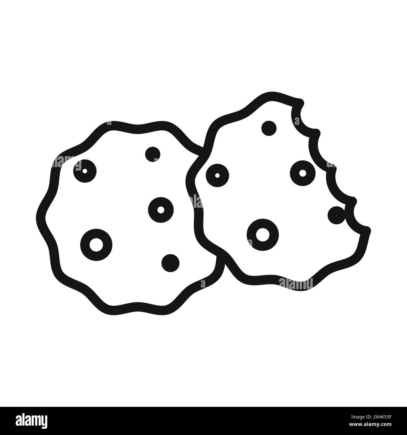 Sandwich biscuit icon outline Stock Vector Images - Alamy