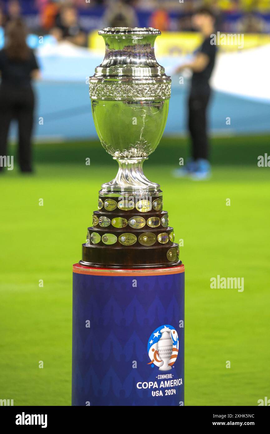 Miami, United States Of America. 14th July, 2024. Copa America trophy ...