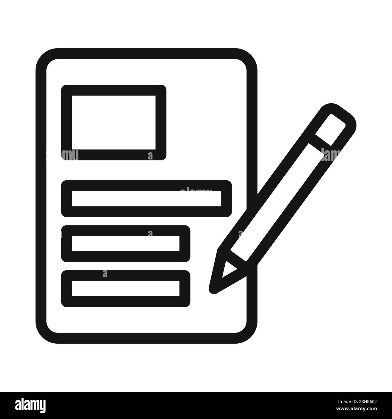 Form icon Black line art vector in black and white outline set ...