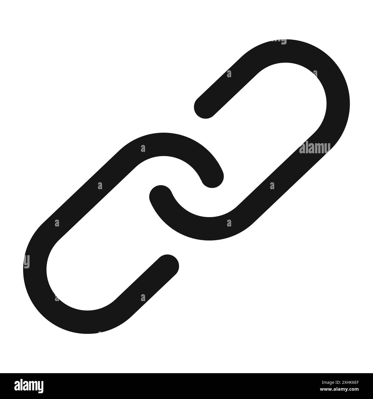 Link icon Black line art vector in black and white outline set ...