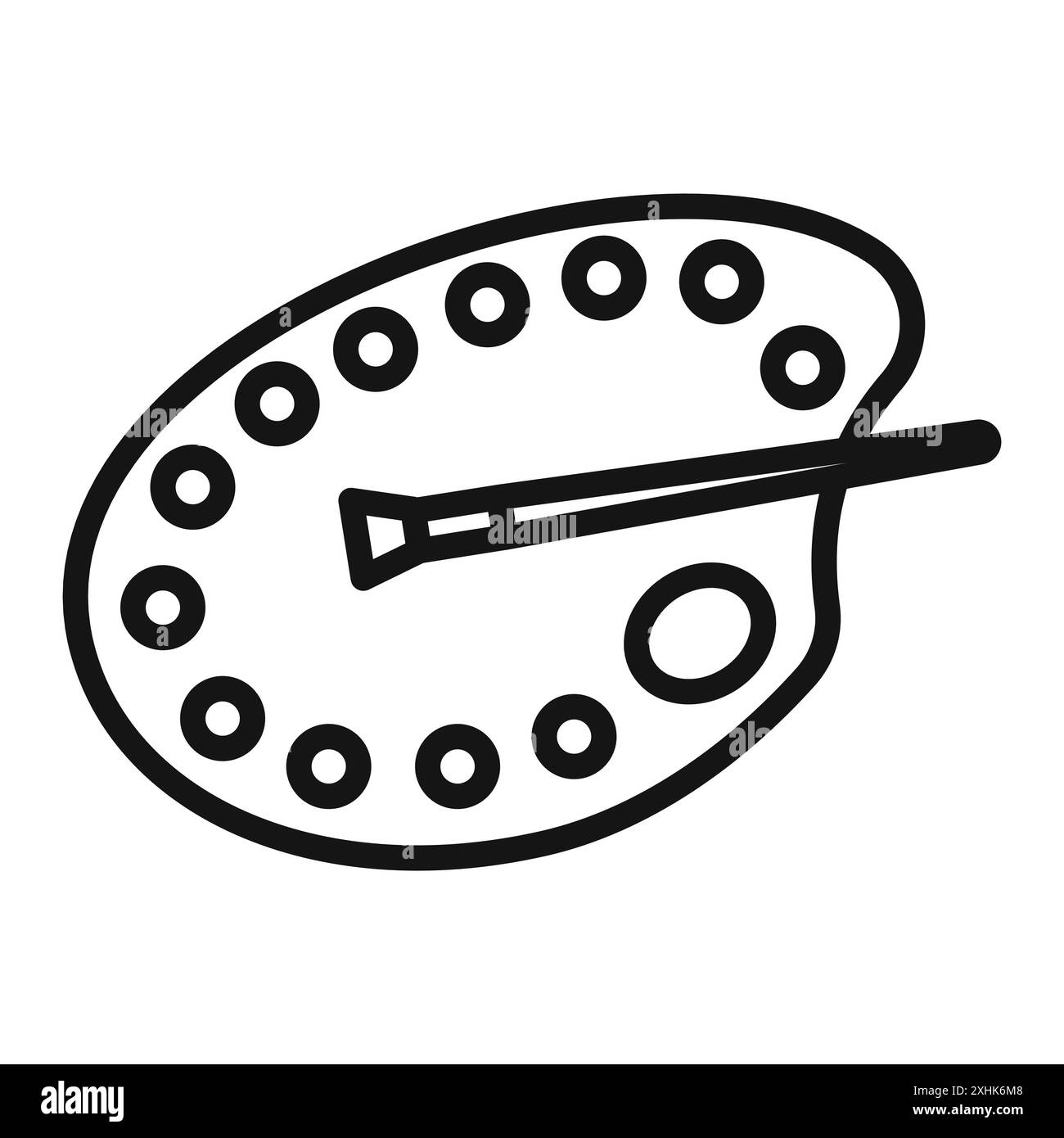 Colour palette line drawing Stock Vector Images - Alamy