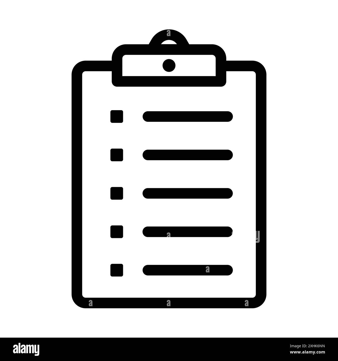 List icon Black line art vector in black and white outline set ...