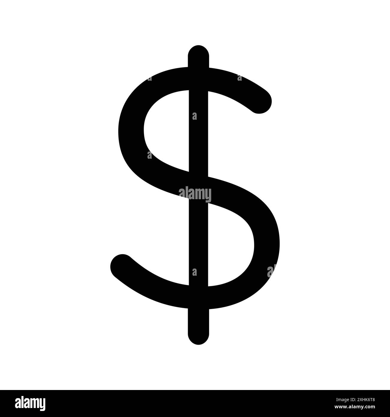 Dollar icon Black line art vector in black and white outline set ...