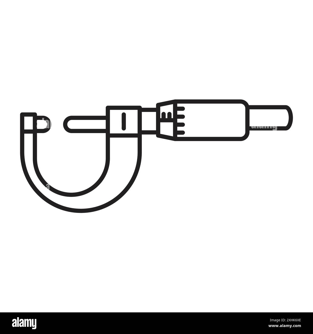 Engineer micrometer icon outline Stock Vector Images - Alamy