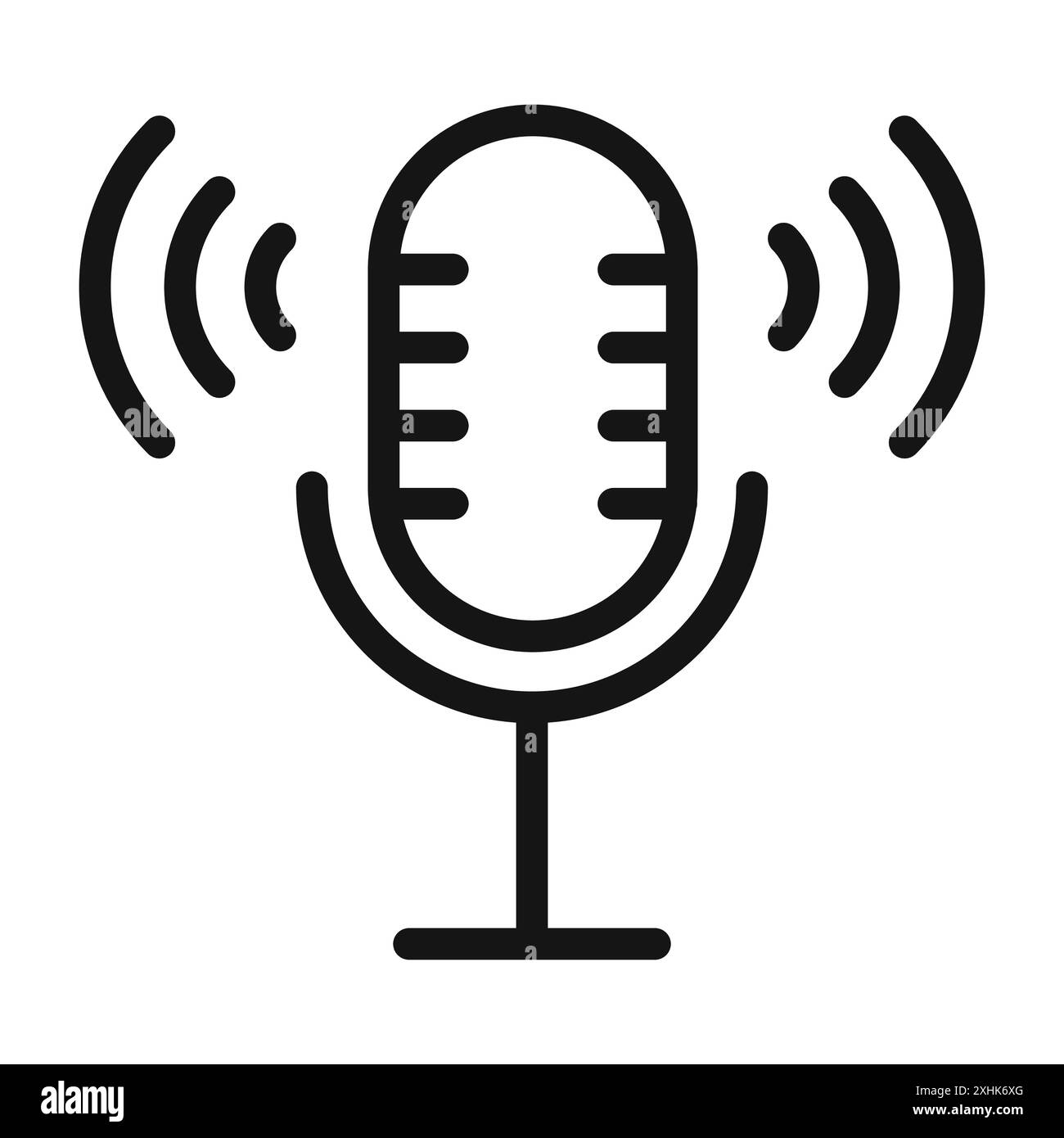 Symbol microphone icon image Black and White Stock Photos & Images - Alamy