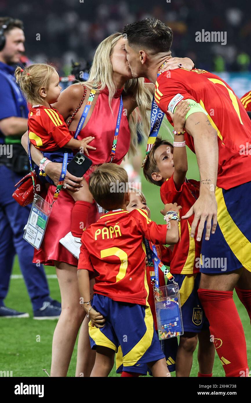 Berlin, Germany. 14th July, 2024. Spain's Alvaro Morata celebrates with ...