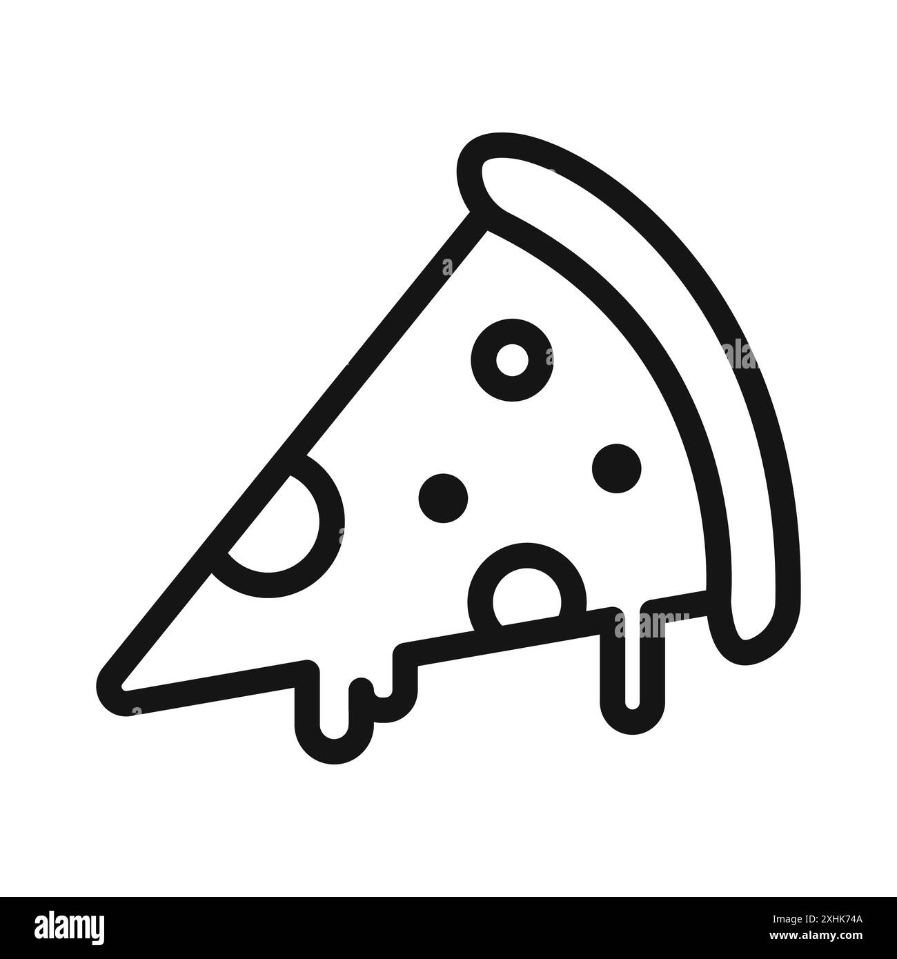 Pizza slice icon vector logo set collection or bundle pack group Stock ...