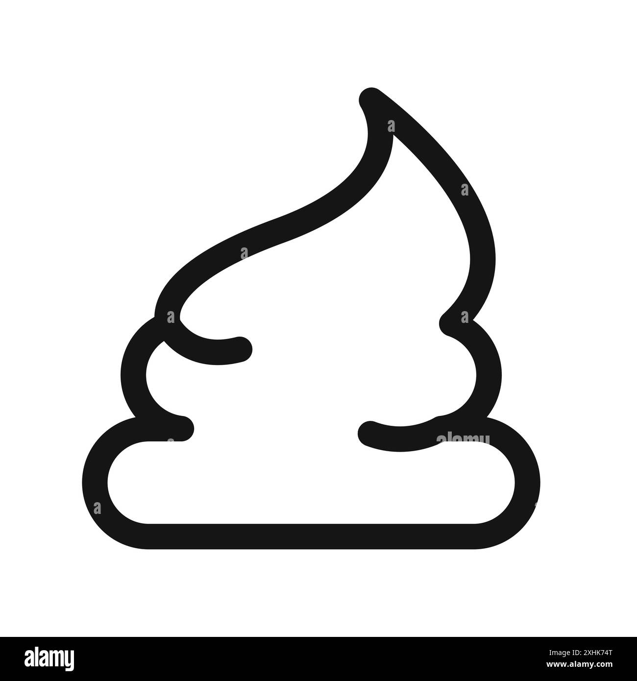 Poop icon Black line art vector in black and white outline set ...