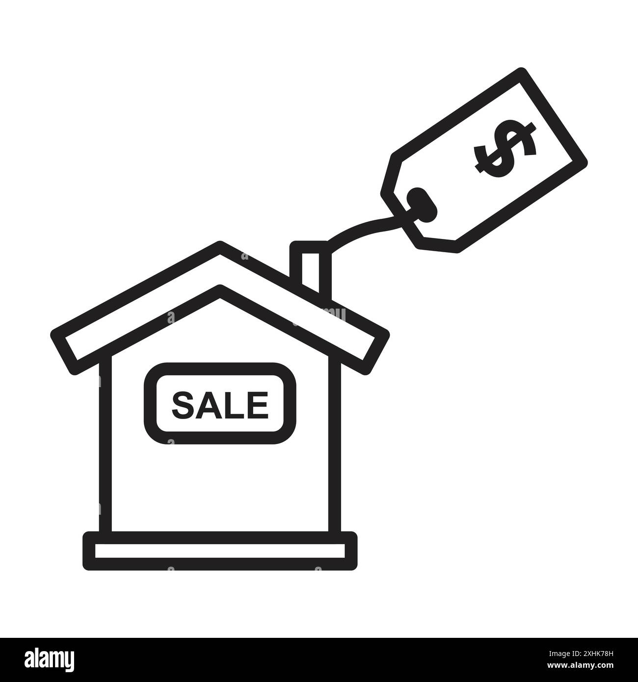 Property for sale signs down Stock Vector Images - Alamy