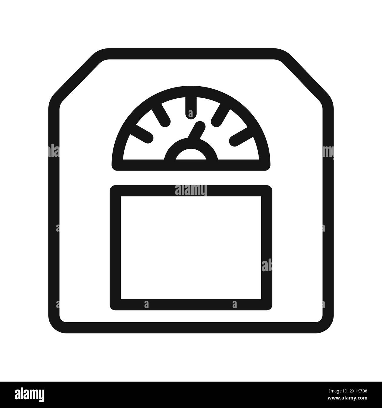 Scale icon Black line art vector in black and white outline set ...