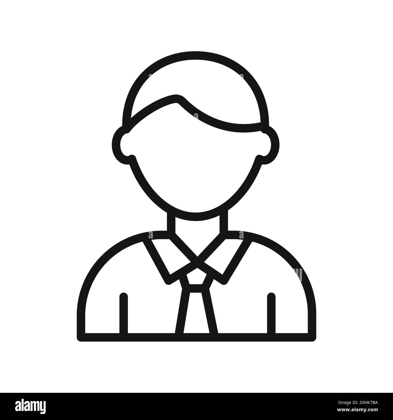 Man icon Black line art vector in black and white outline set collection sign Stock Vector Image ...