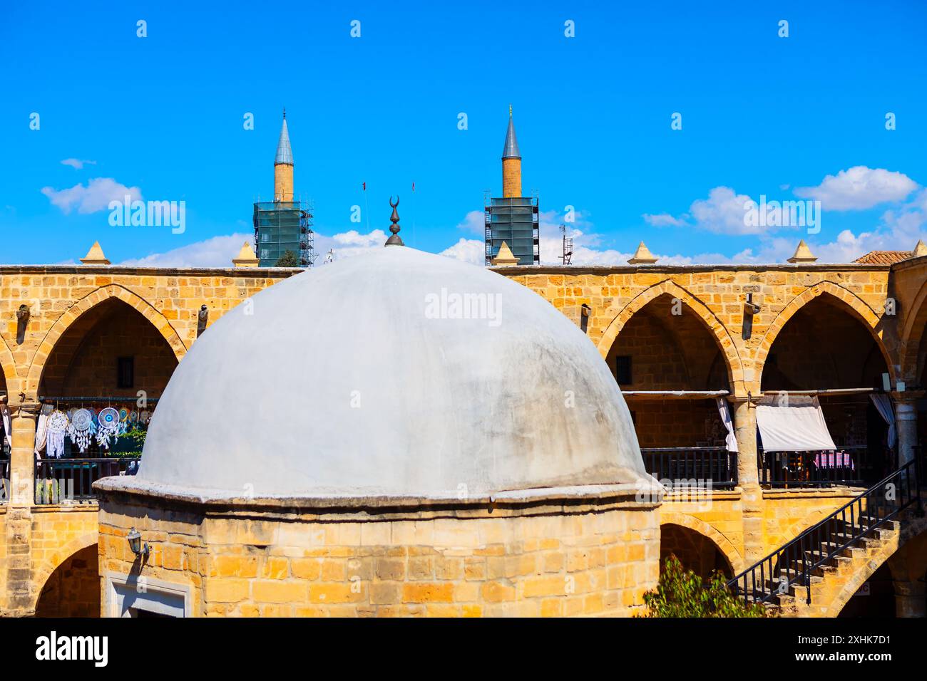 Buyuk Han Ottoman architecture in Cyprus. Architectural masterpiece ...