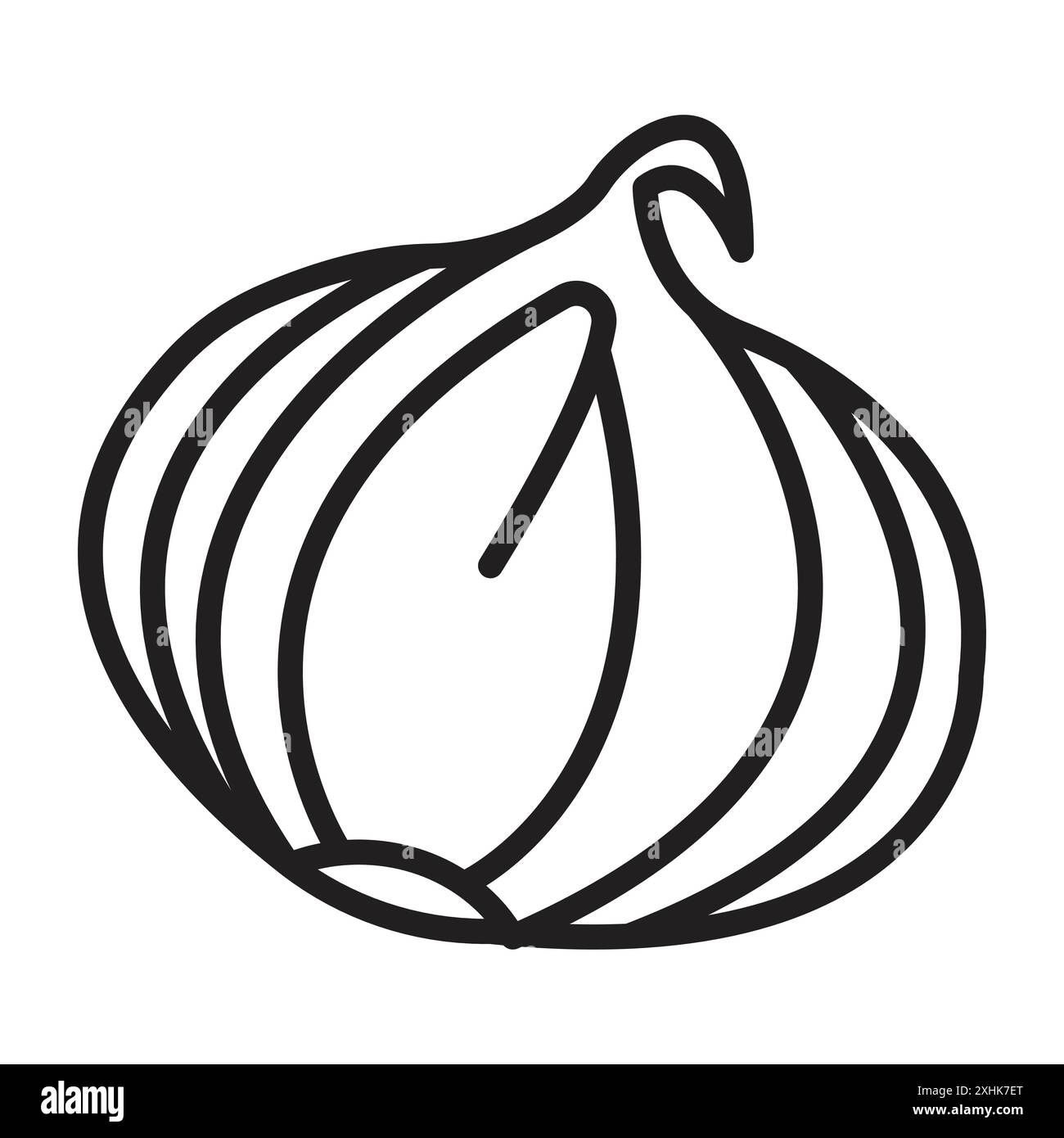 Ingredient onion silhouette vector editable Stock Vector Images - Alamy