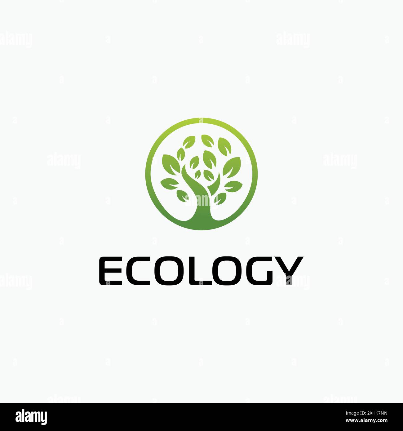 ecology, eco, bionic, nature, Healthy logo design template Stock Vector ...