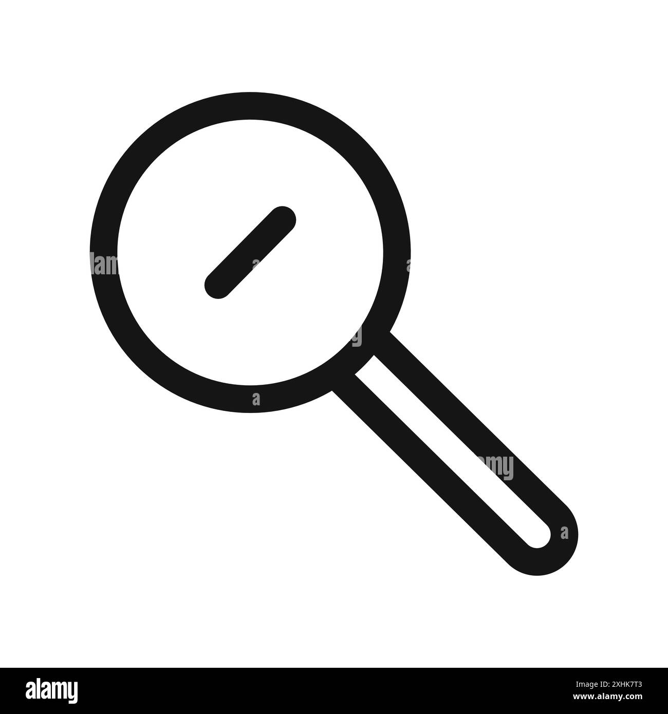 Zoom out icon Black line art vector in black and white outline set ...
