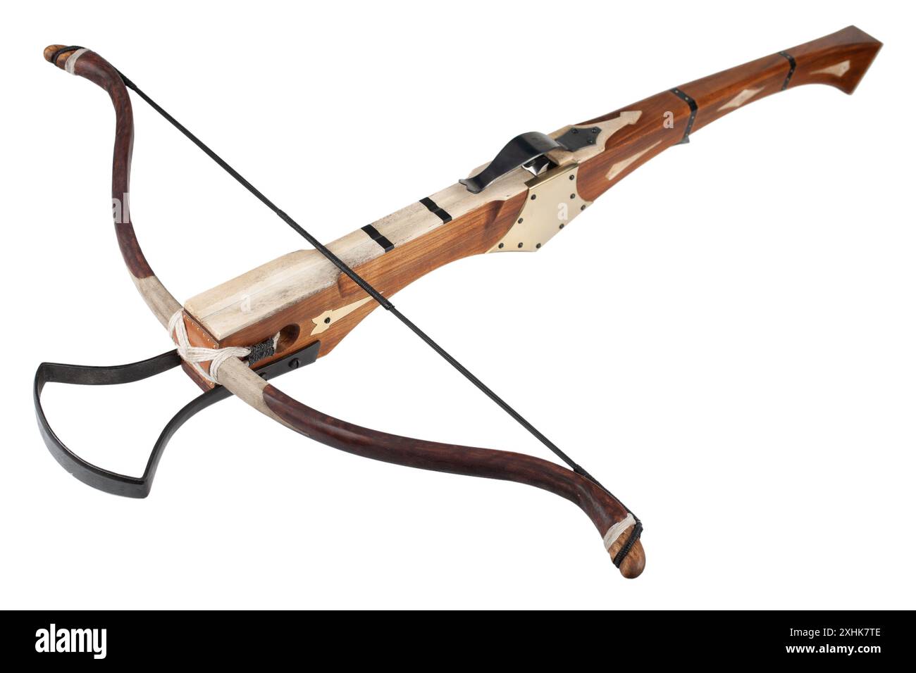 vintage medieval crossbow isolated on white background Stock Photo - Alamy
