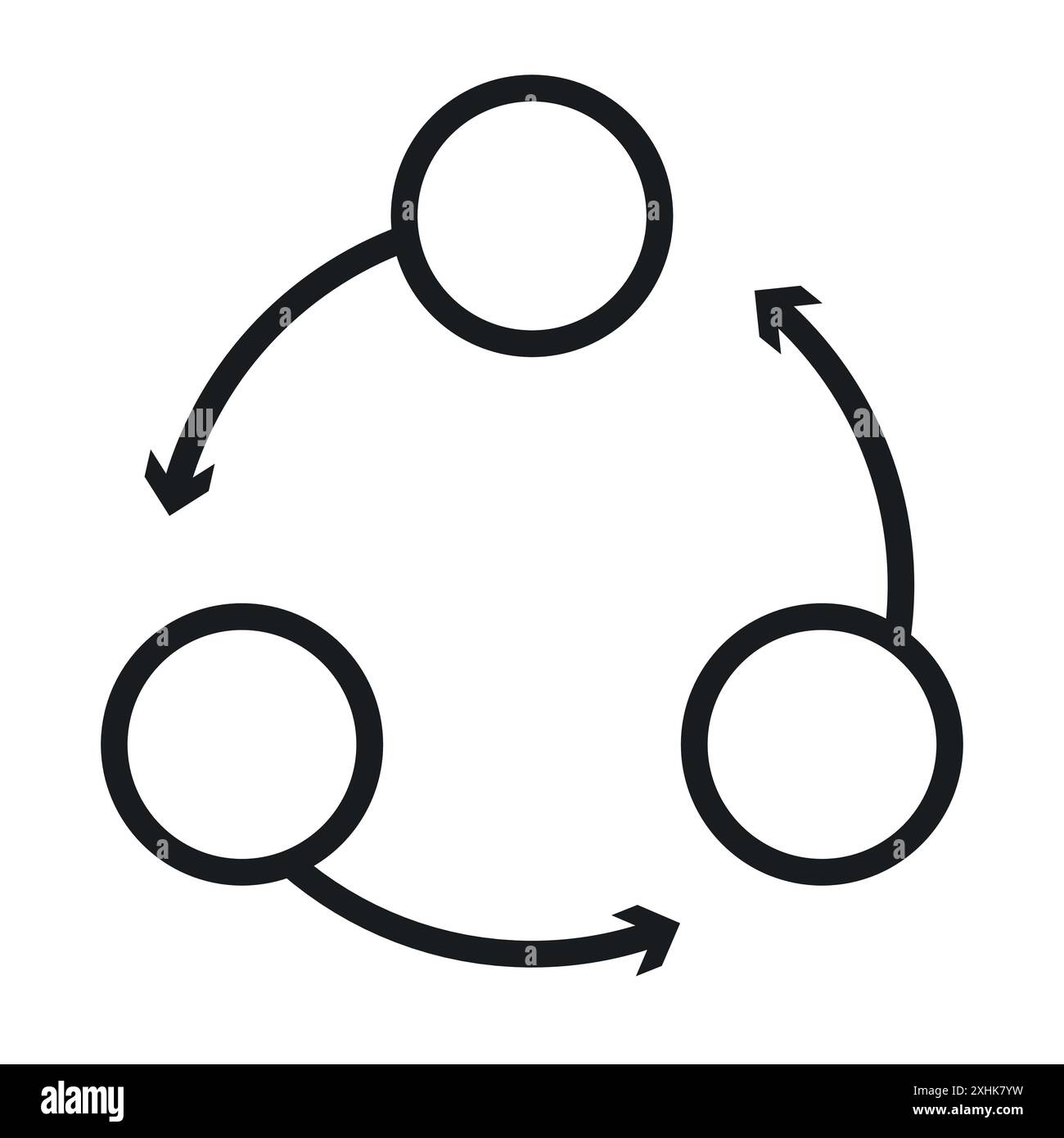Share icon Black line art vector in black and white outline set ...