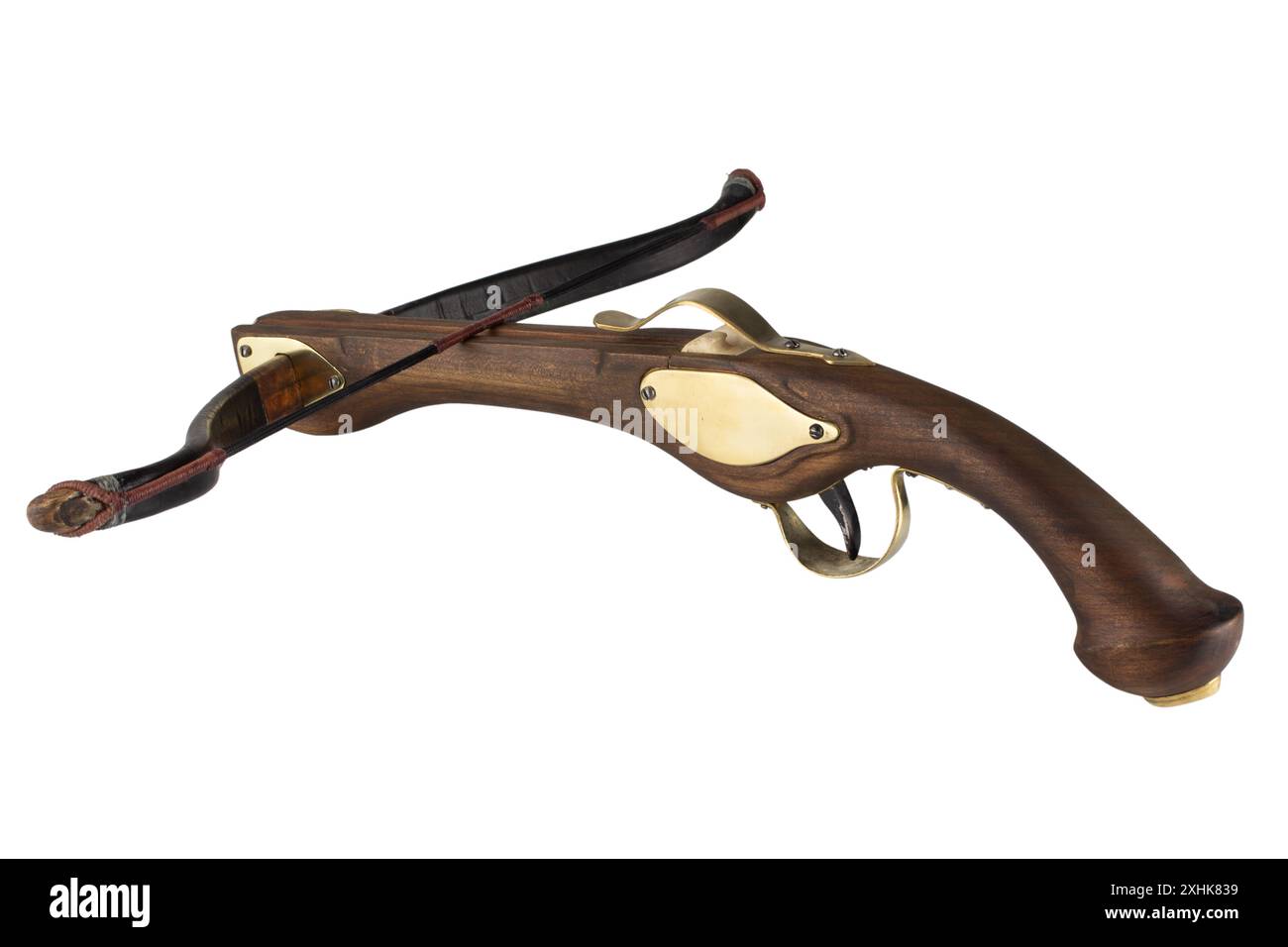 Vintage small crossbow isolated on white background Stock Photo - Alamy
