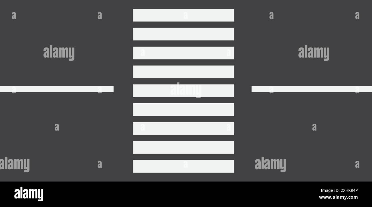 Crosswalk icon in trendy flat style isolated on white background ...