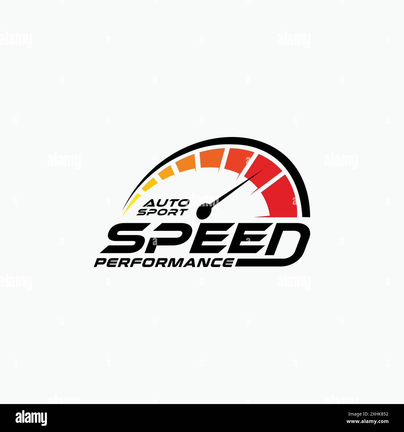 speed performance, RPM, acceleration, logo template Stock Vector Image ...