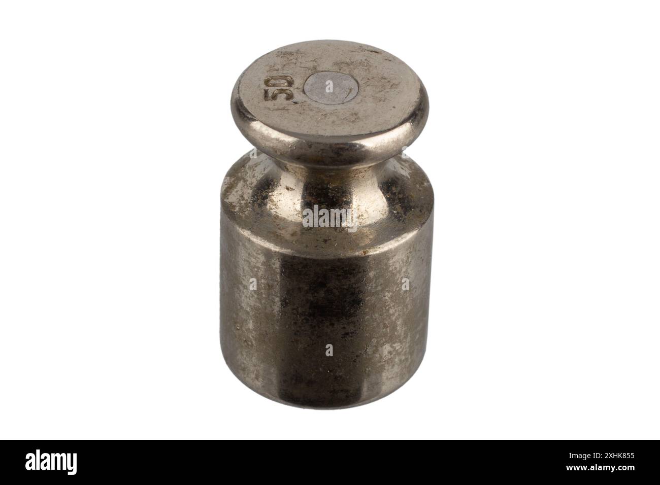 Old rusty scale weights isolated on white Stock Photo - Alamy