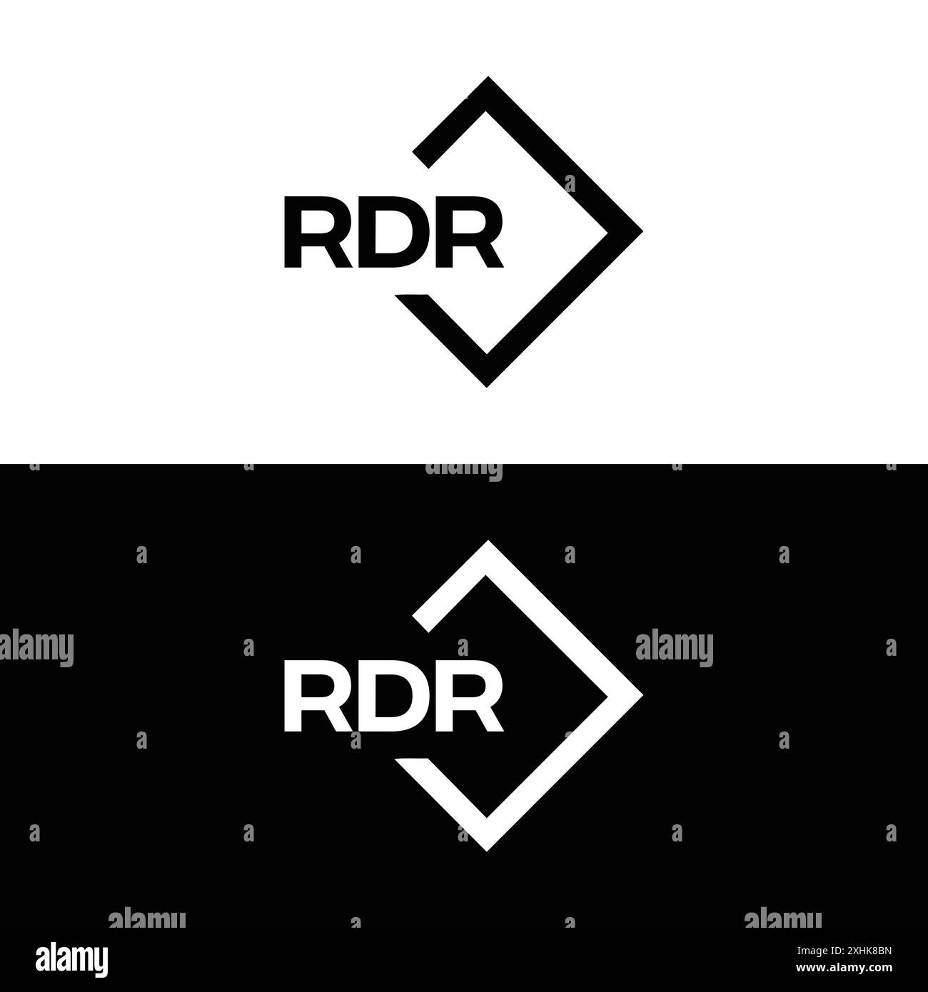 RDR logo. R D R design. White RDR letter. RDR, R D R letter logo design ...