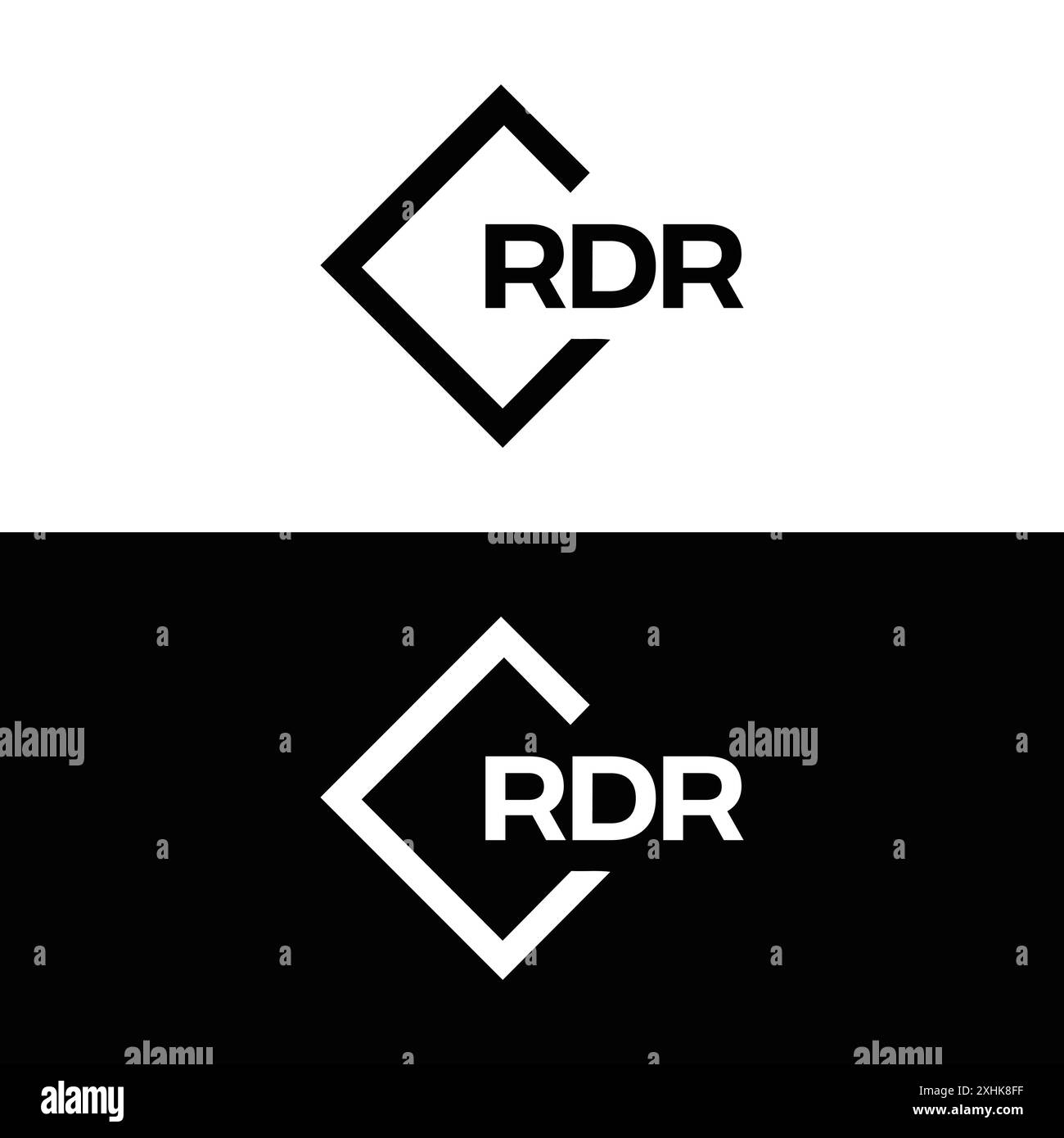 RDR logo. R D R design. White RDR letter. RDR, R D R letter logo design ...