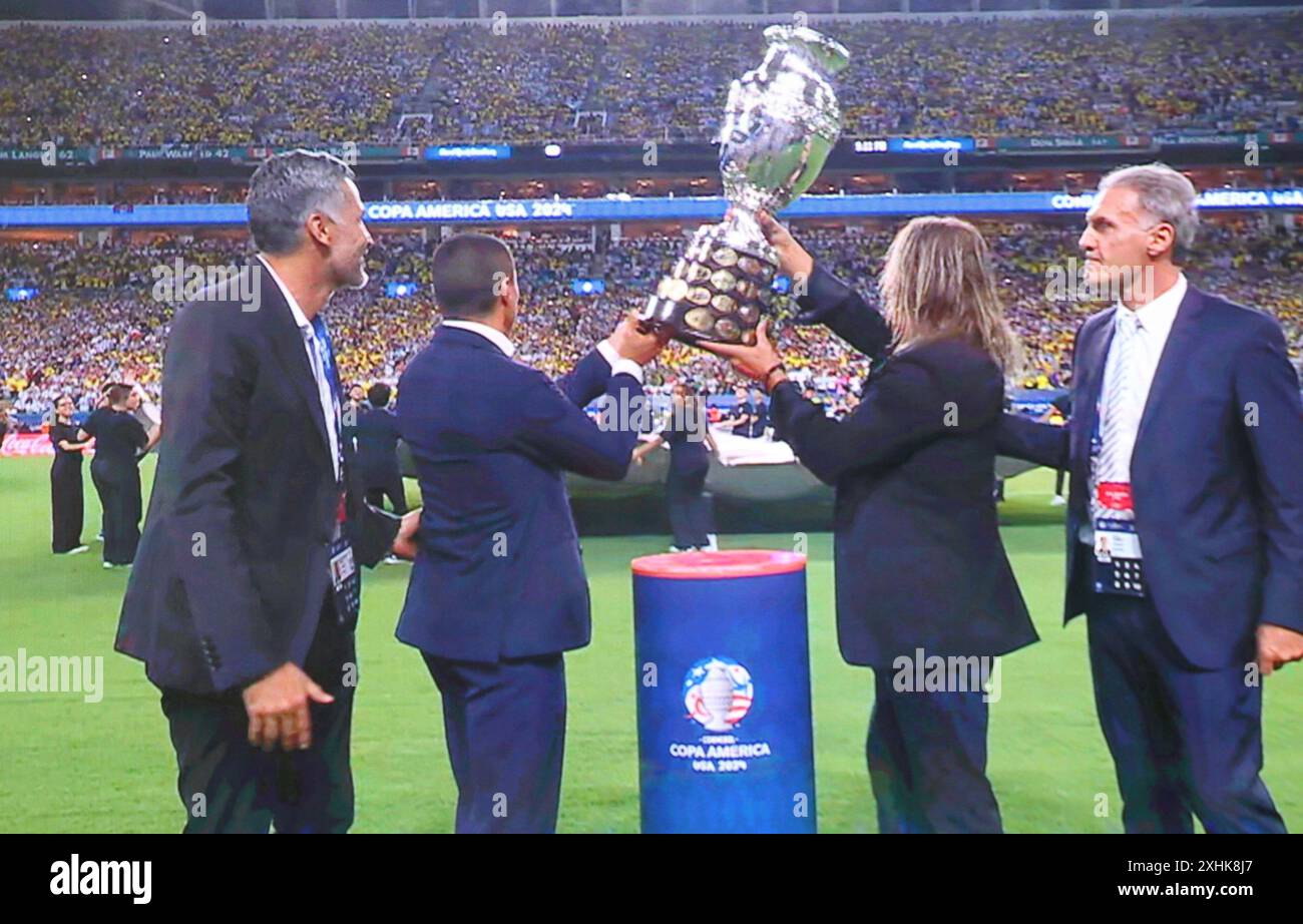 Miami, Florida, USA. 14th July, 2024. (SPO) Copa America 2024 Final : Argentina vs Colombia ...