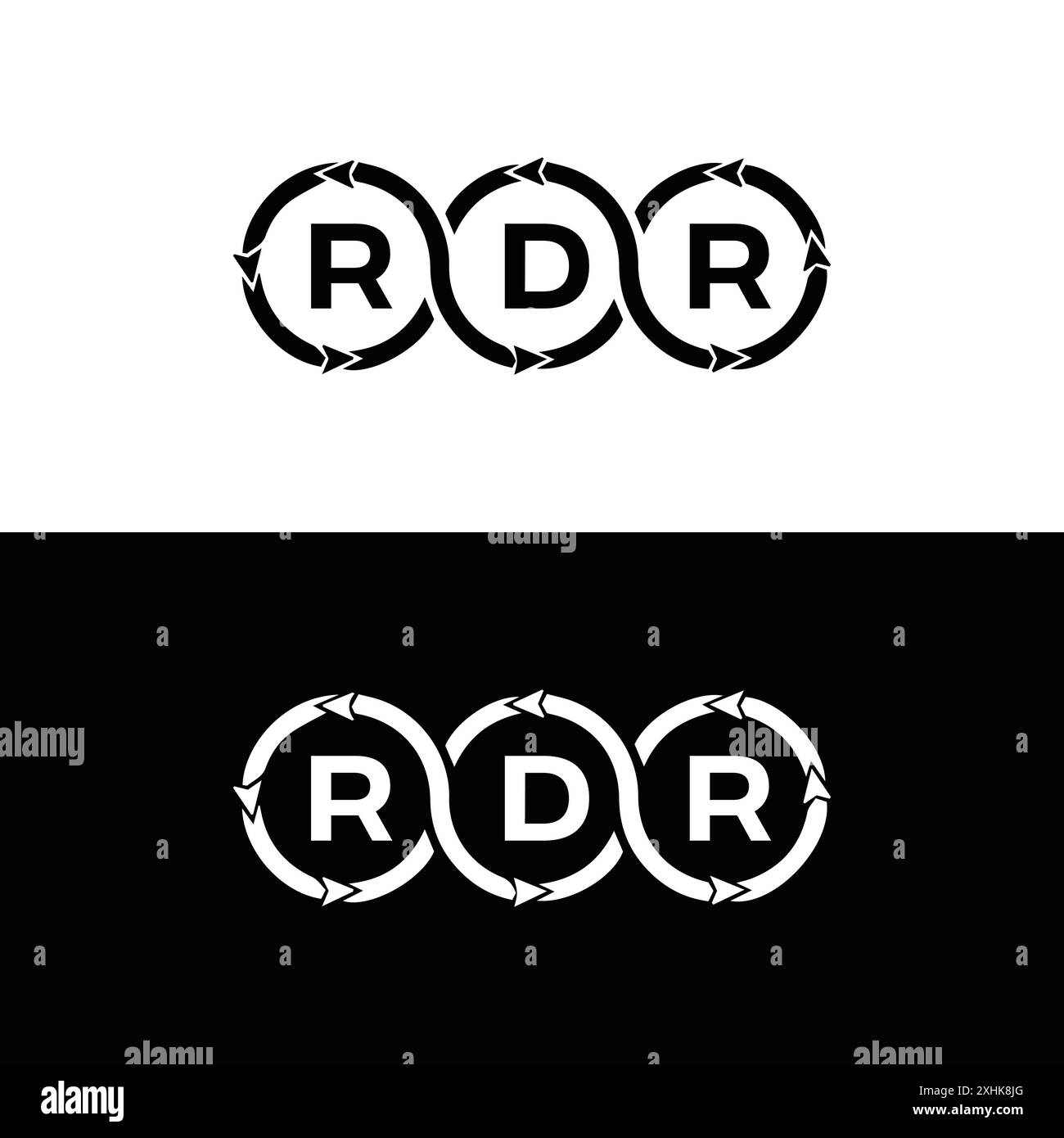 RDR logo. R D R design. White RDR letter. RDR, R D R letter logo design ...