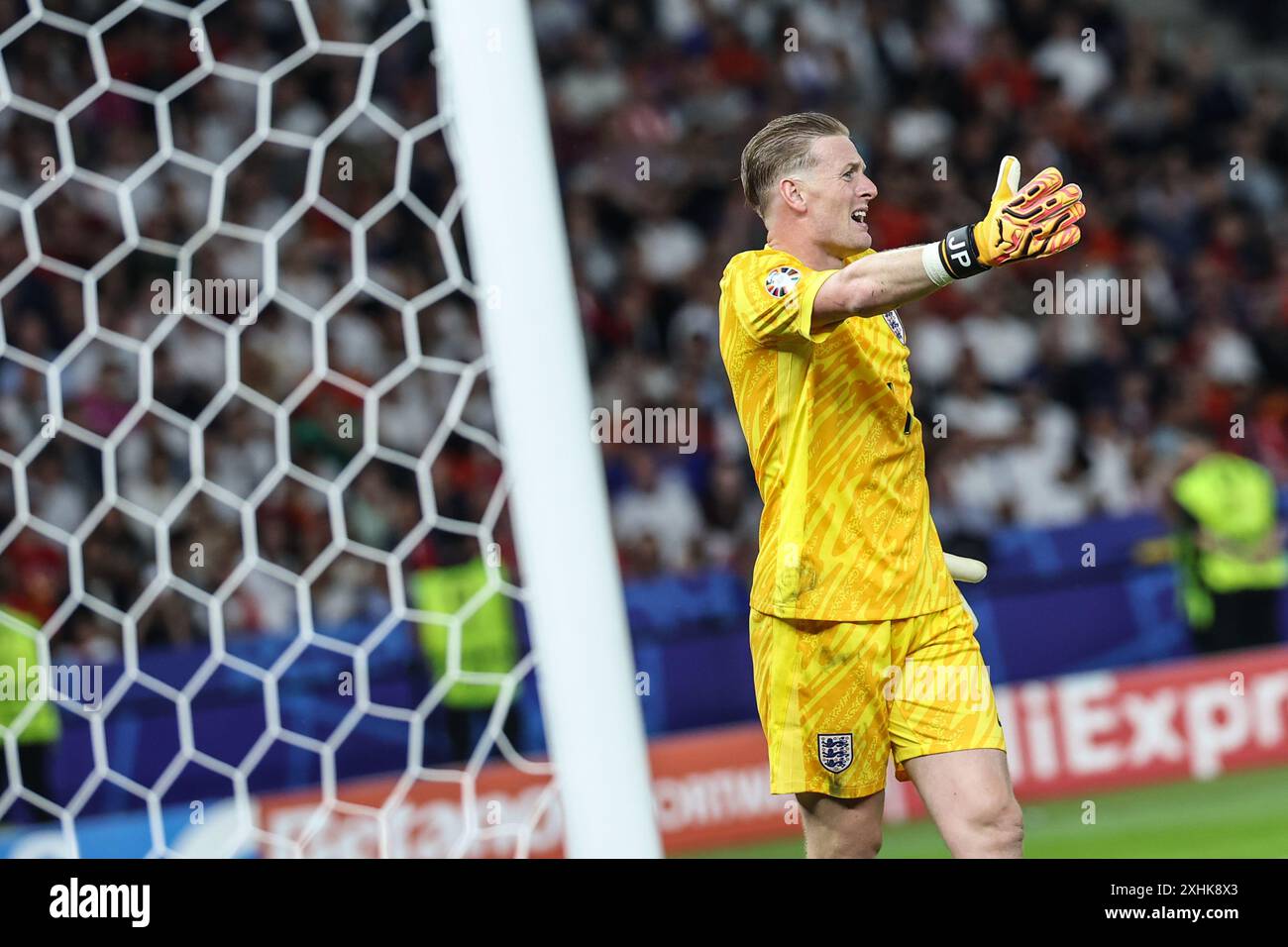 Berlin, Germany. 14th July, 2024. England's goalkeeper Jordan Pickford ...