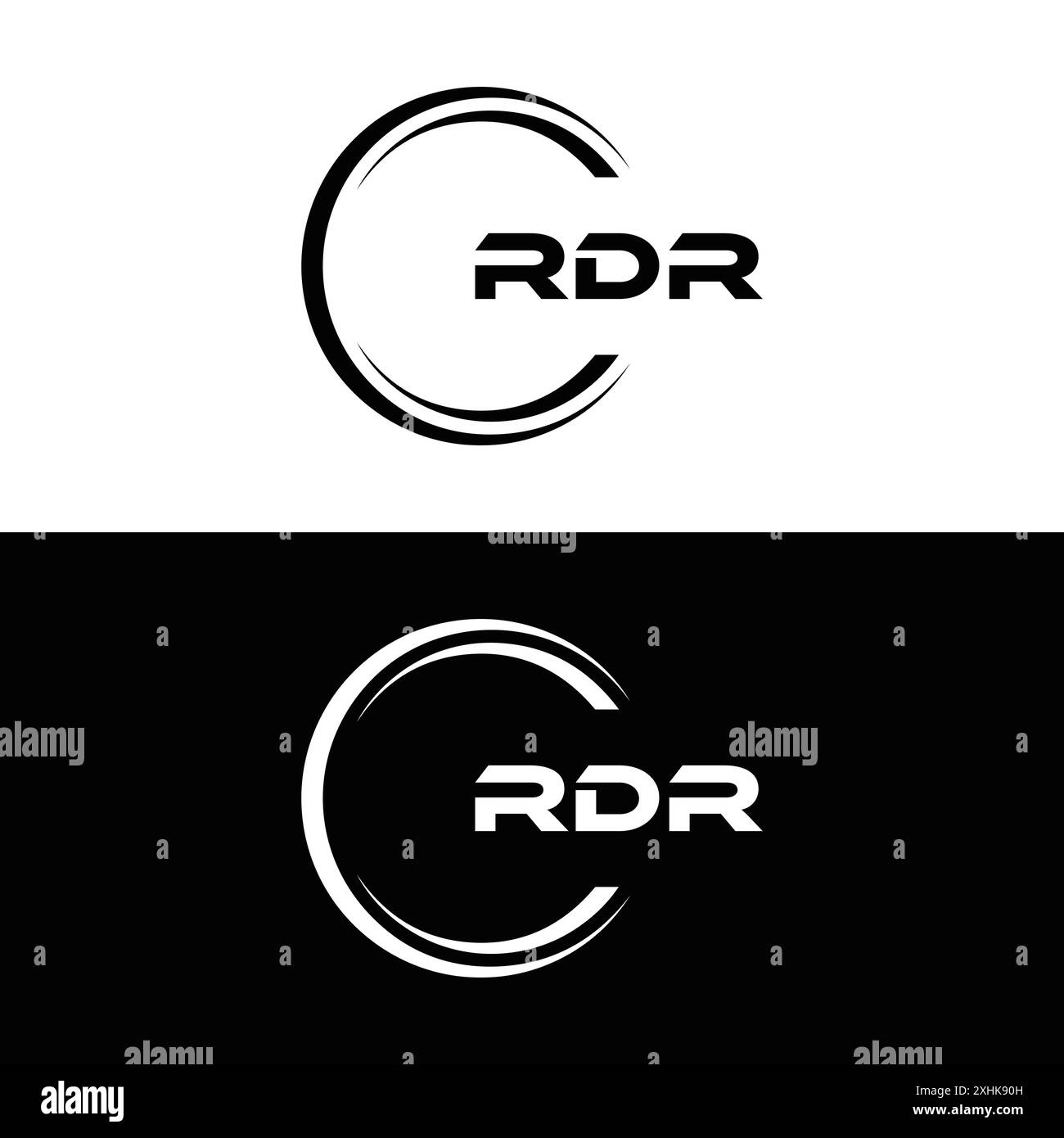 RDR logo. R D R design. White RDR letter. RDR, R D R letter logo design ...