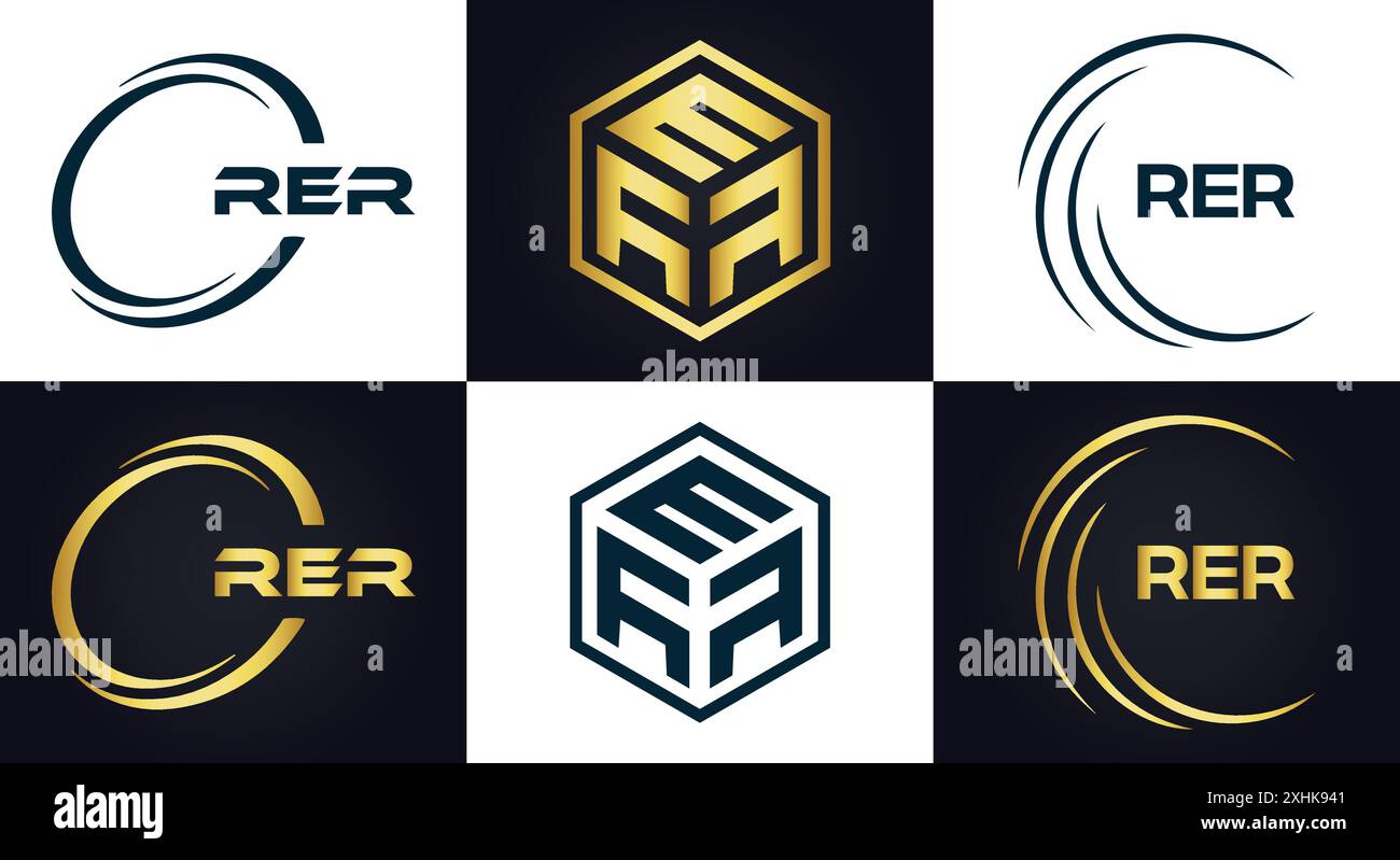 RER logo. R E R design. White RER letter. RER, R E R letter logo design ...