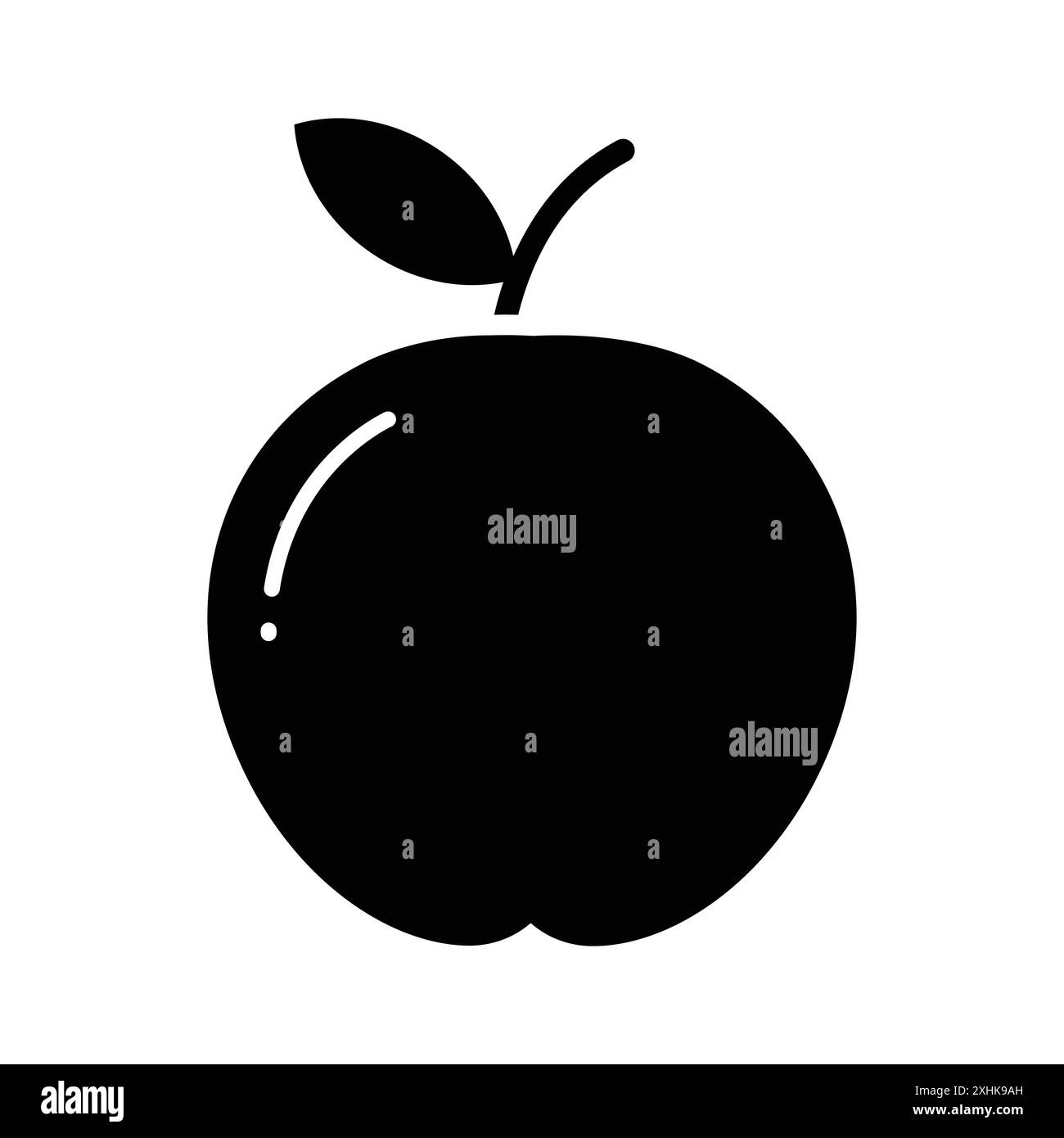 apple fruit icon vector design template in white background Stock ...