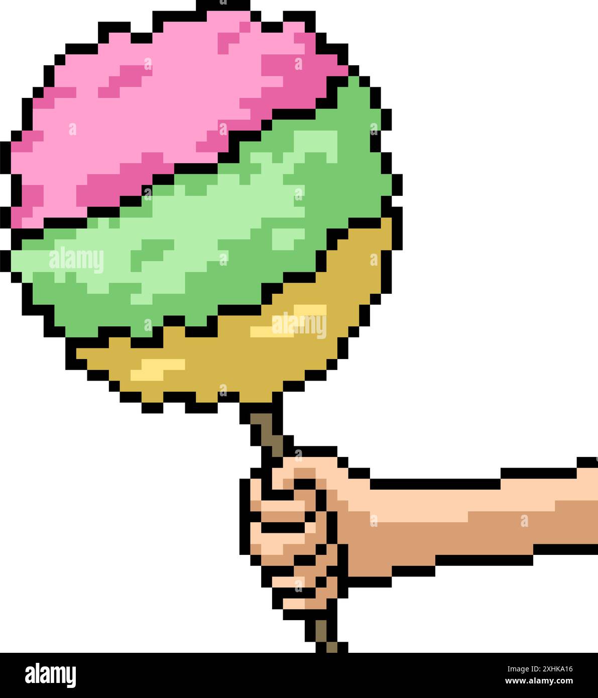 Cotton candy stick Stock Vector Images - Alamy