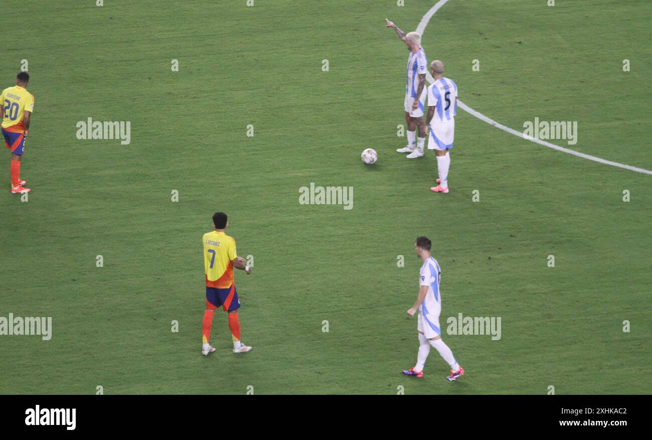 Miami, Florida, USA. 14th July, 2024. (SPO) Copa America 2024 Final ...