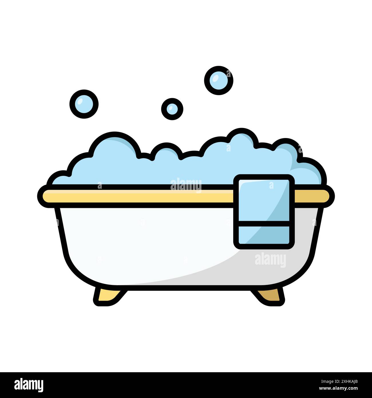 Bathtub icon vector Stock Vector Images - Alamy