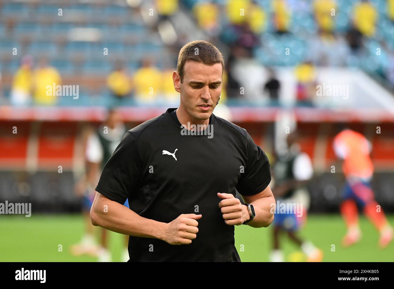 14th July 2024: Miami Gardens, Florida, USA: Referee assistant Rodrigo ...
