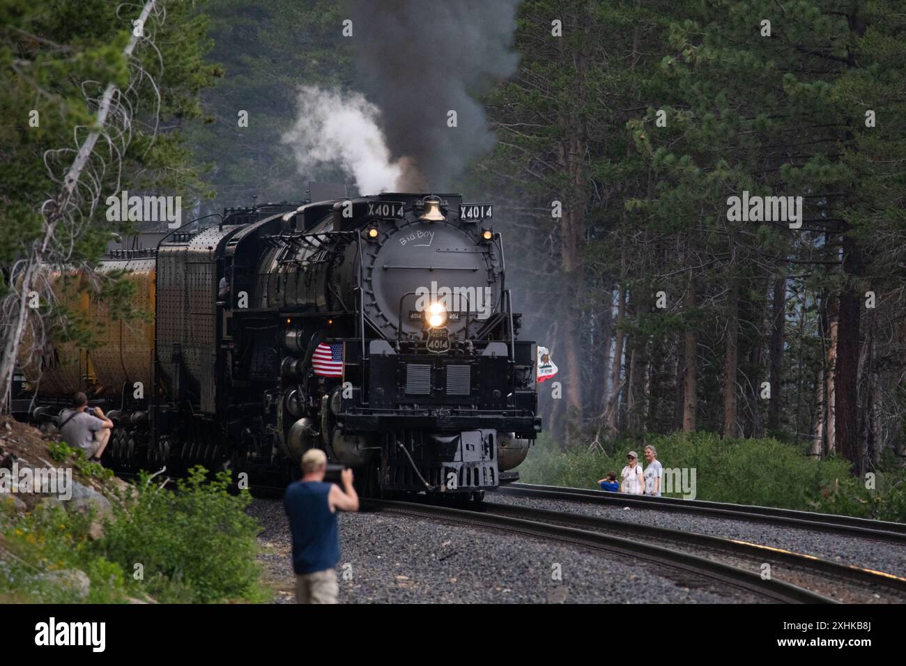 Truckee, USA. 14th July, 2024. The Union Pacific “Big Boy” makes its ...