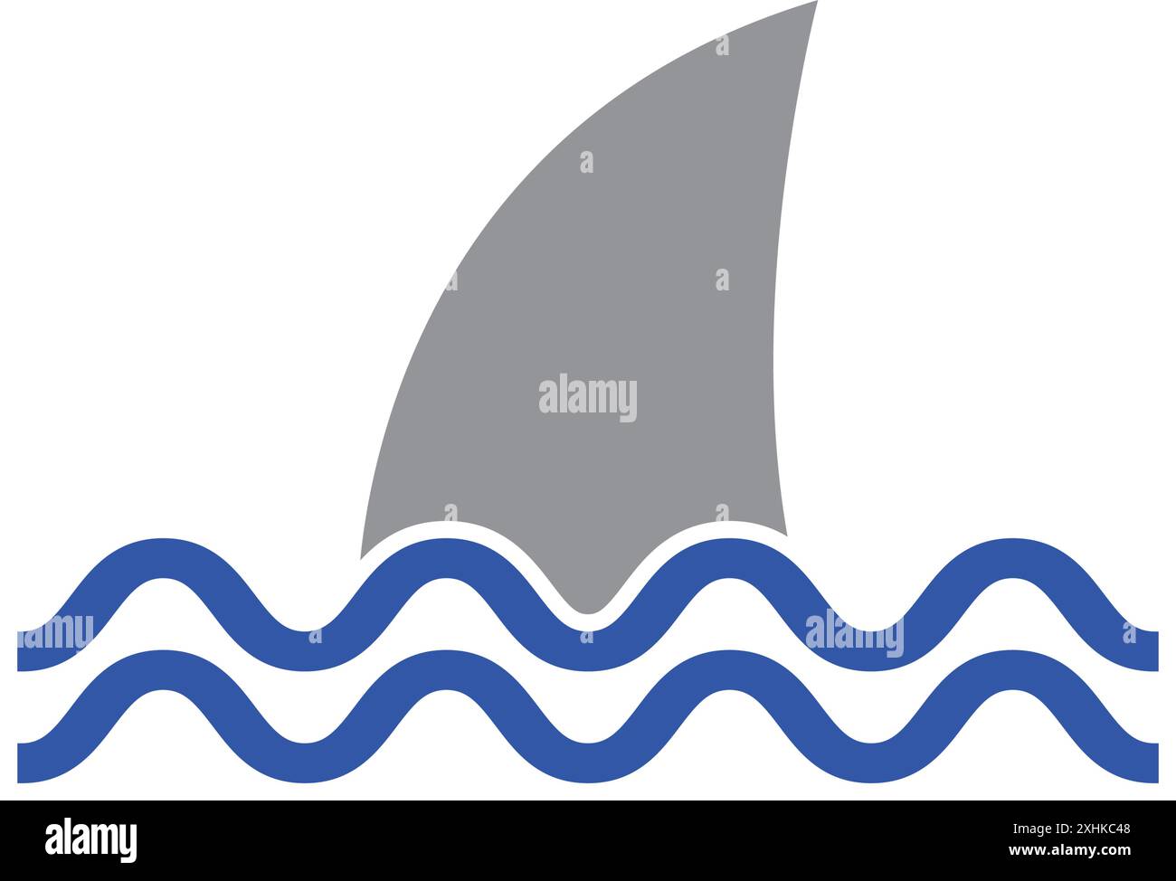 shark icon vector. ocean, fish, sea, water, animal, marine sign. wild ...