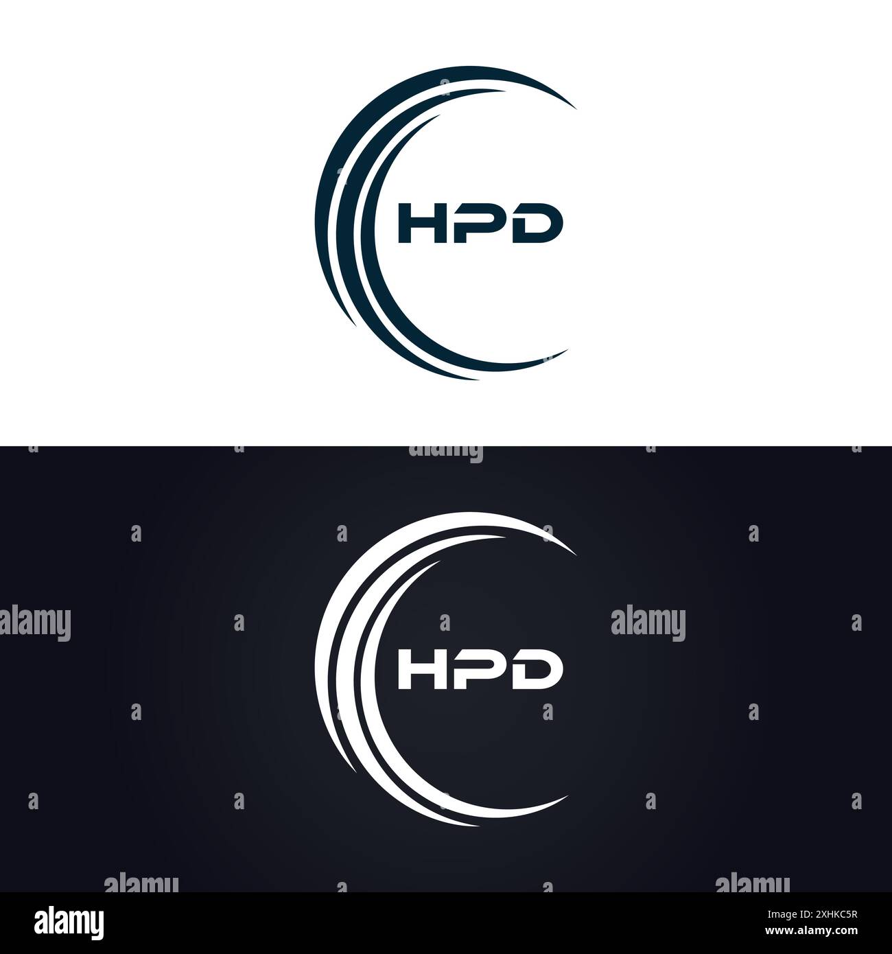 HPD logo. H P D design. White HPD letter. HPD, H P D letter logo design ...