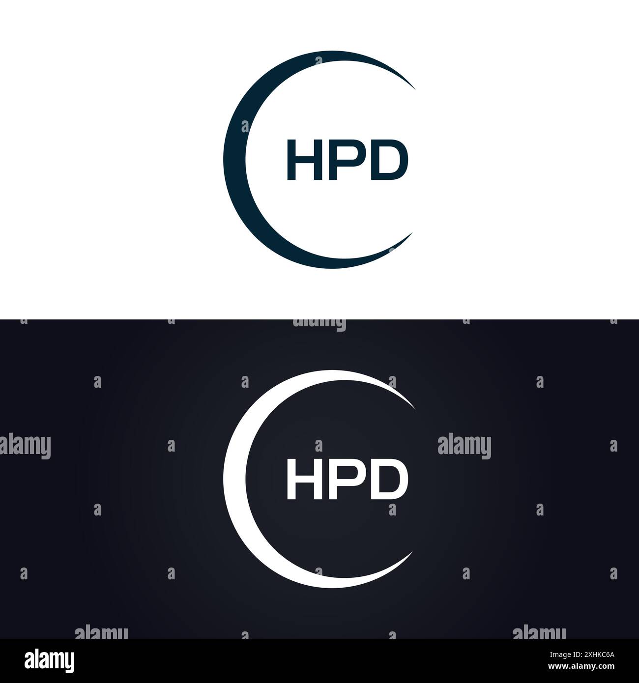 HPD logo. H P D design. White HPD letter. HPD, H P D letter logo design ...