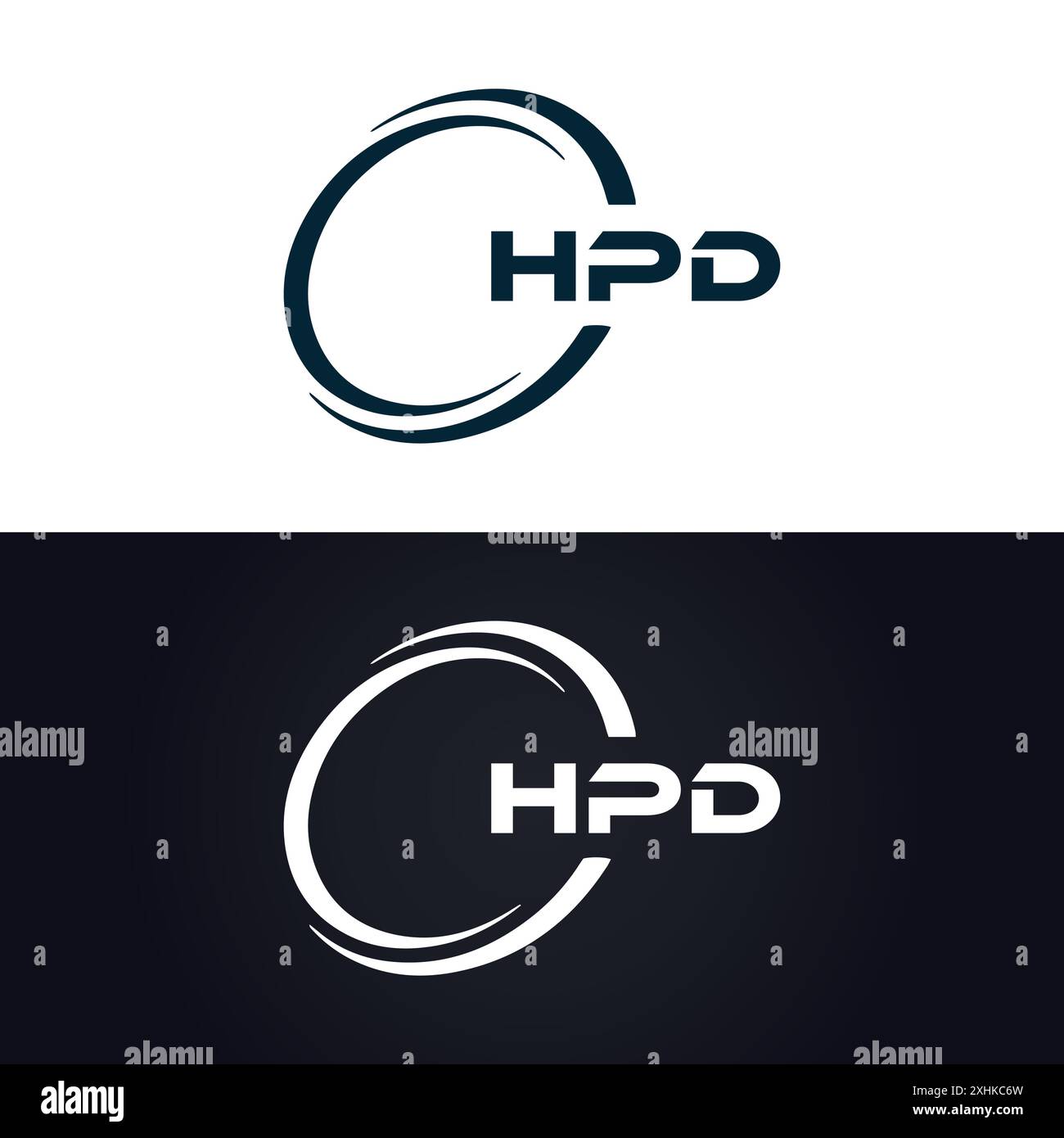 HPD logo. H P D design. White HPD letter. HPD, H P D letter logo design ...