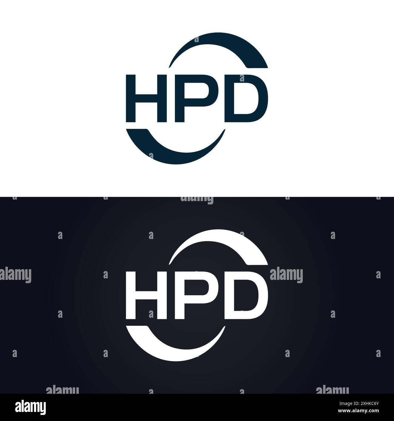 HPD logo. H P D design. White HPD letter. HPD, H P D letter logo design ...