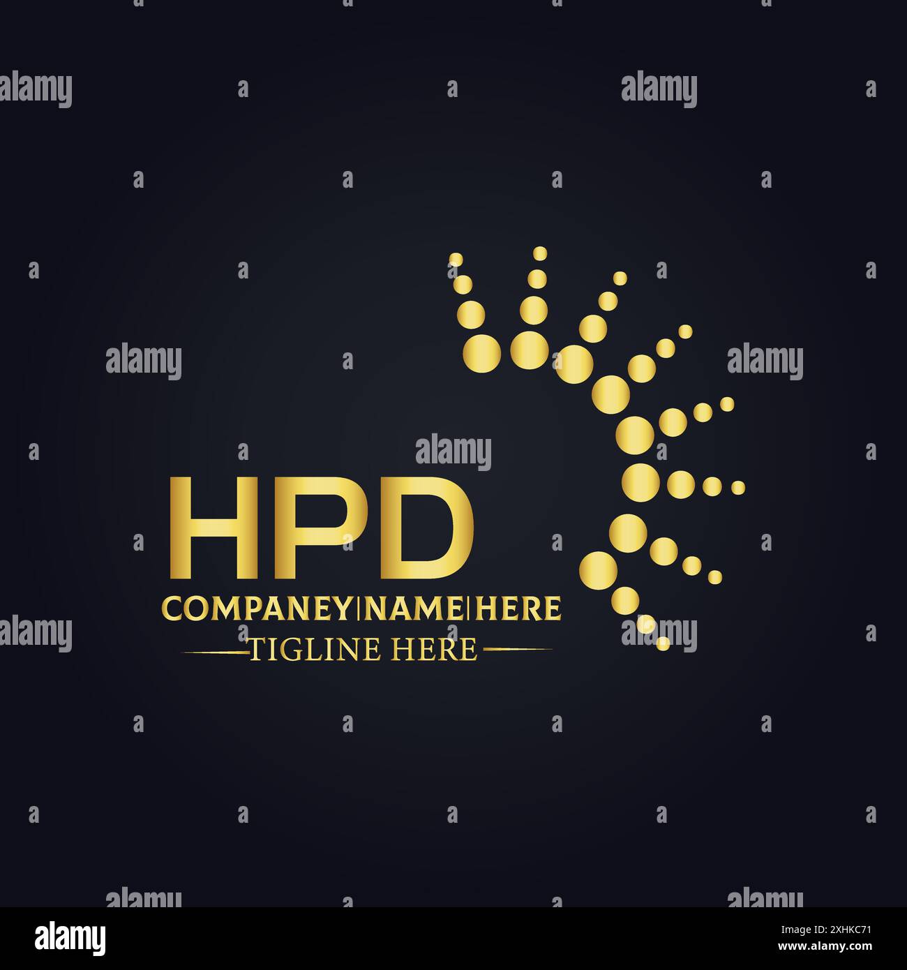 HPD logo. H P D design. White HPD letter. HPD, H P D letter logo design ...