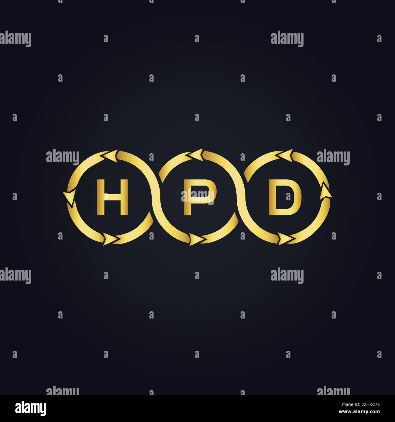 HPD logo. H P D design. White HPD letter. HPD, H P D letter logo design ...