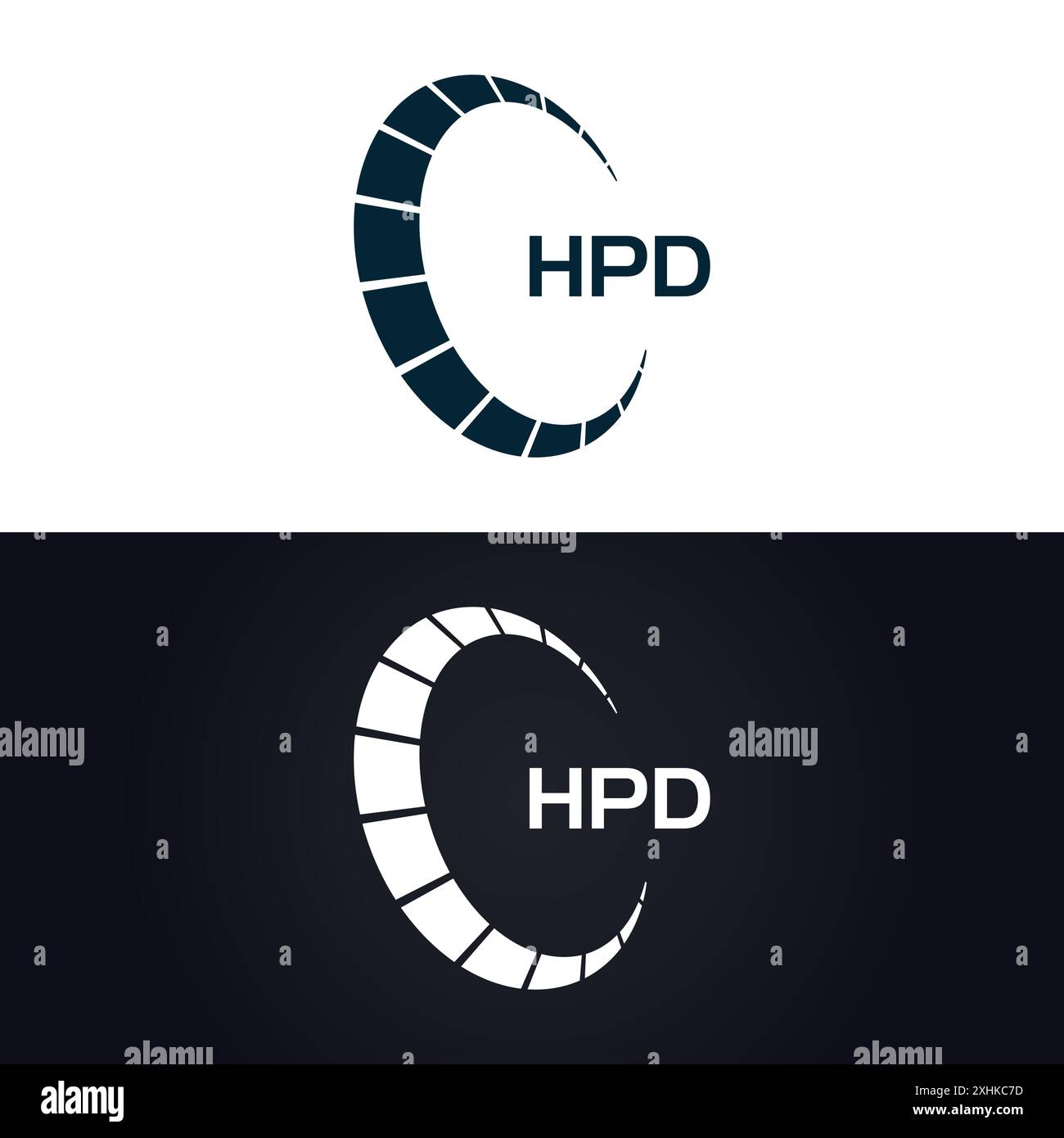 HPD logo. H P D design. White HPD letter. HPD, H P D letter logo design ...