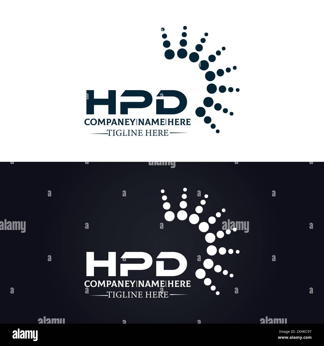 HPD logo. H P D design. White HPD letter. HPD, H P D letter logo design ...