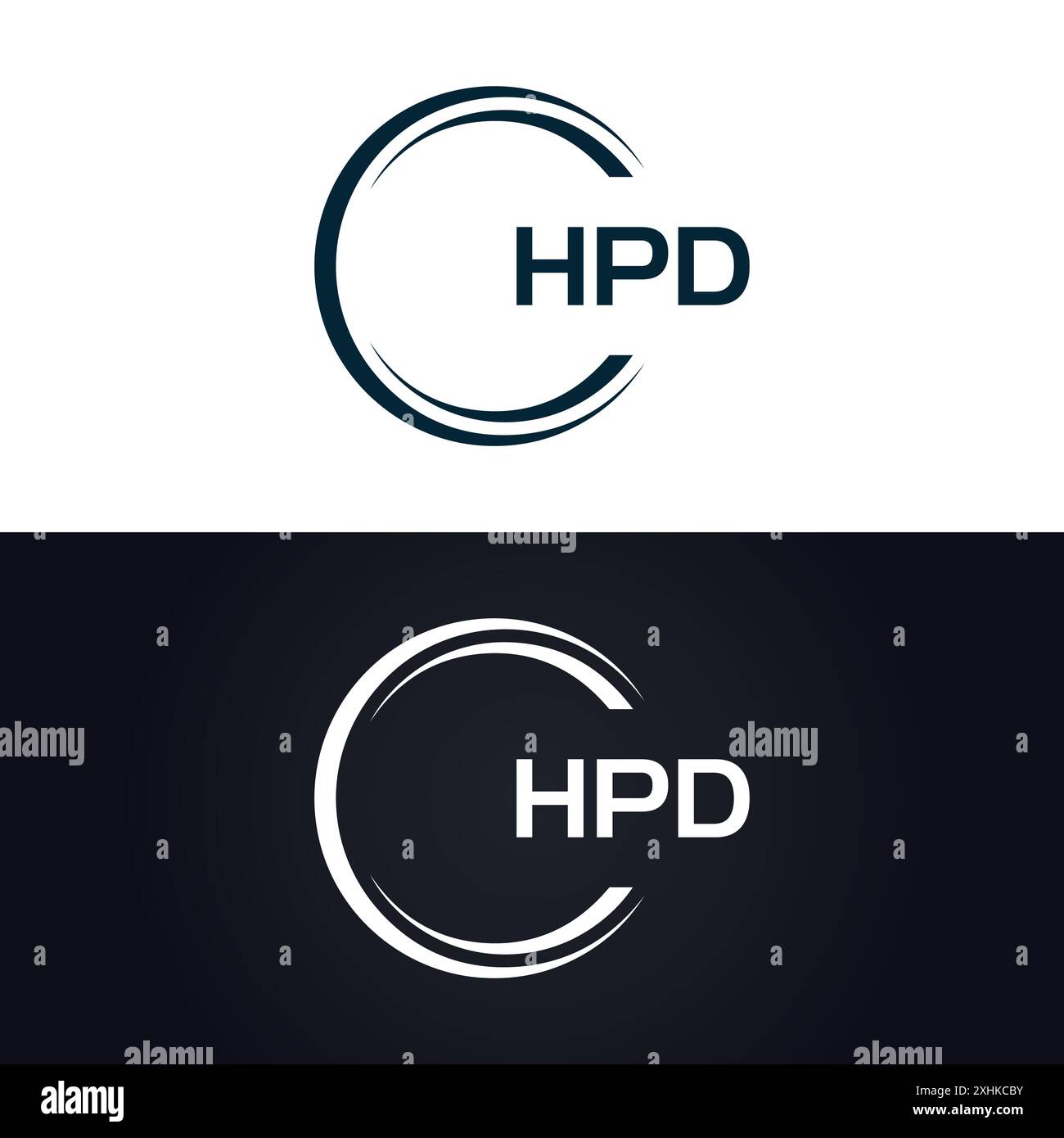 HPD logo. H P D design. White HPD letter. HPD, H P D letter logo design ...