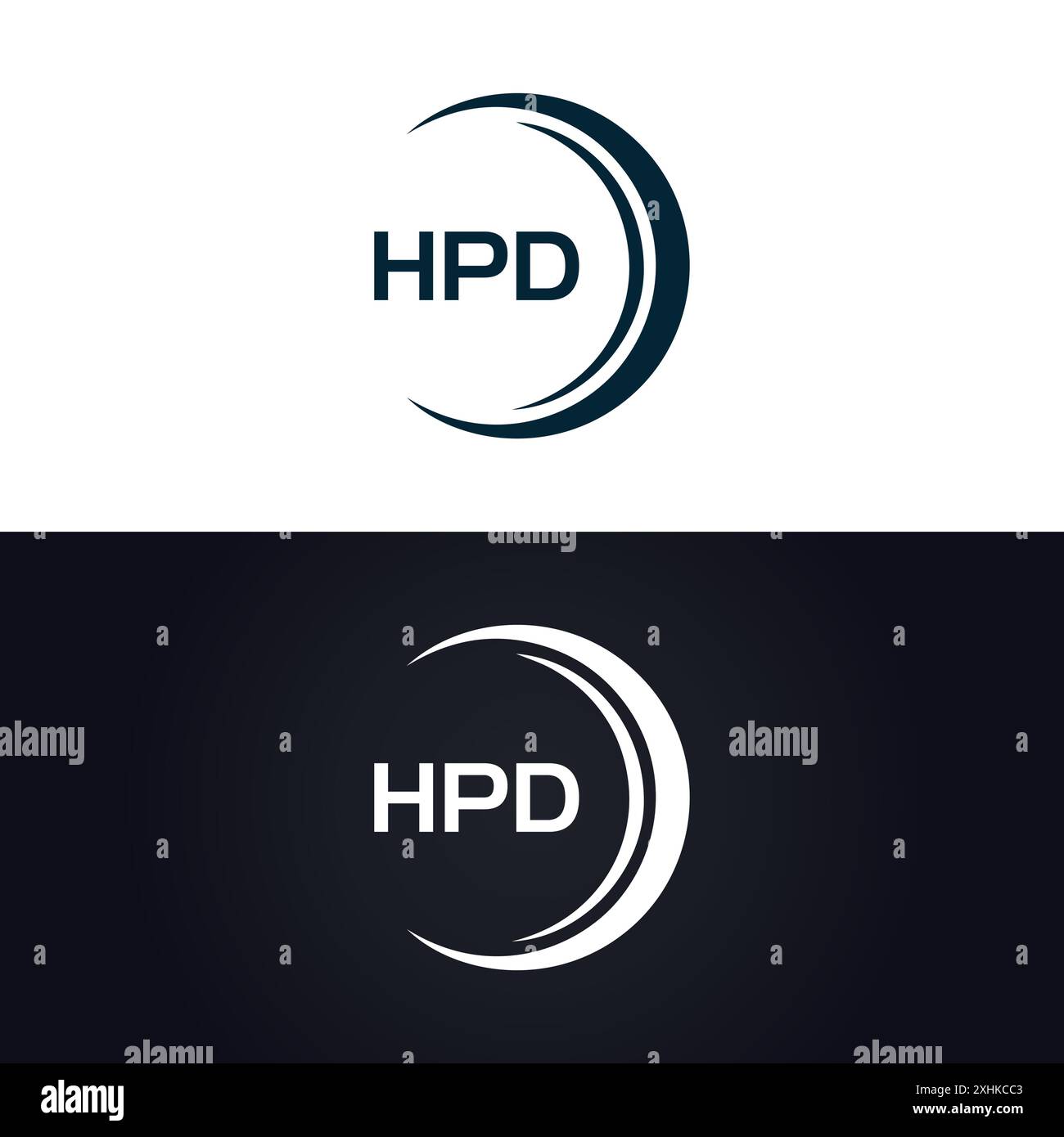 HPD logo. H P D design. White HPD letter. HPD, H P D letter logo design ...